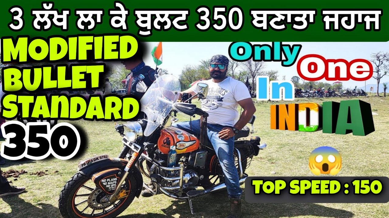 Royal Enfield bullet standard 350 modification 😱 | IAMPPVLOGS - YouTube