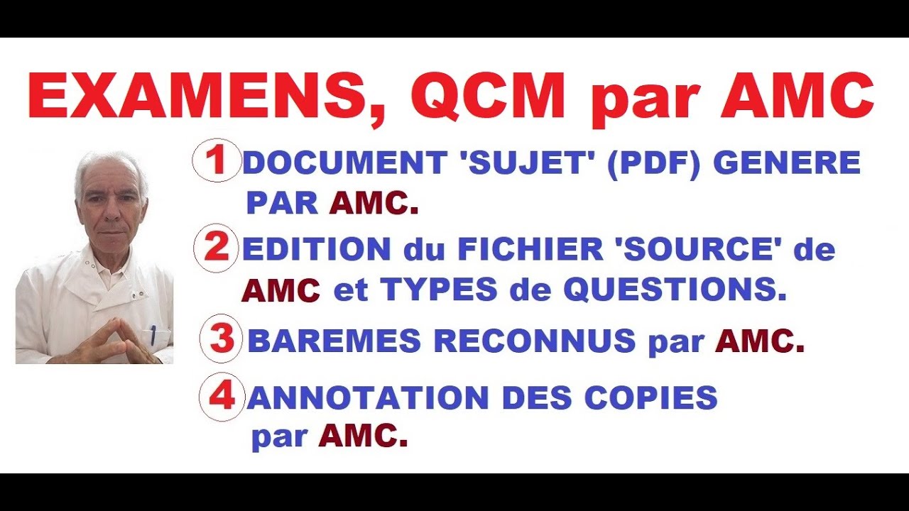 EDUCATION. Examens et QCM par le logiciel AMC (auto multiple choice ...