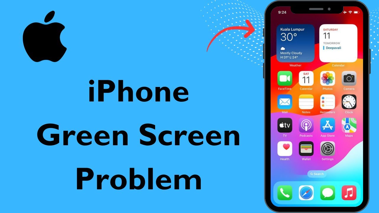 How to solve iOS 17 green screen problem - YouTube