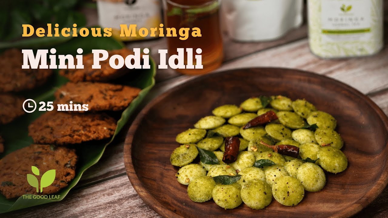 Mini Moringa Podi Idli | Good leaf | Mini Idli recipe | Breakfast ...
