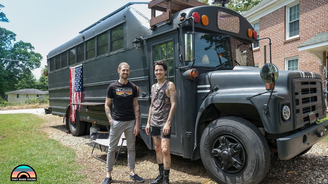 DIY Raised Roof School Bus Tiny House Conversion - YouTube