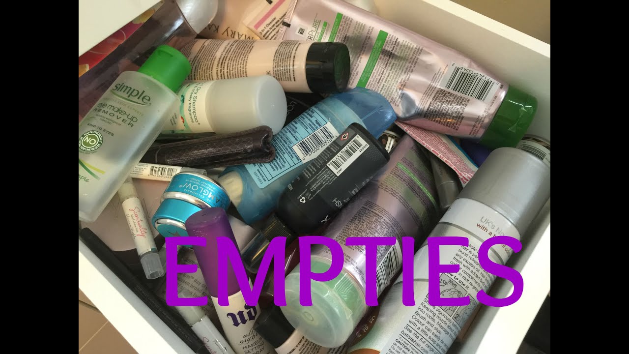 Empties with Mini Reviews - YouTube