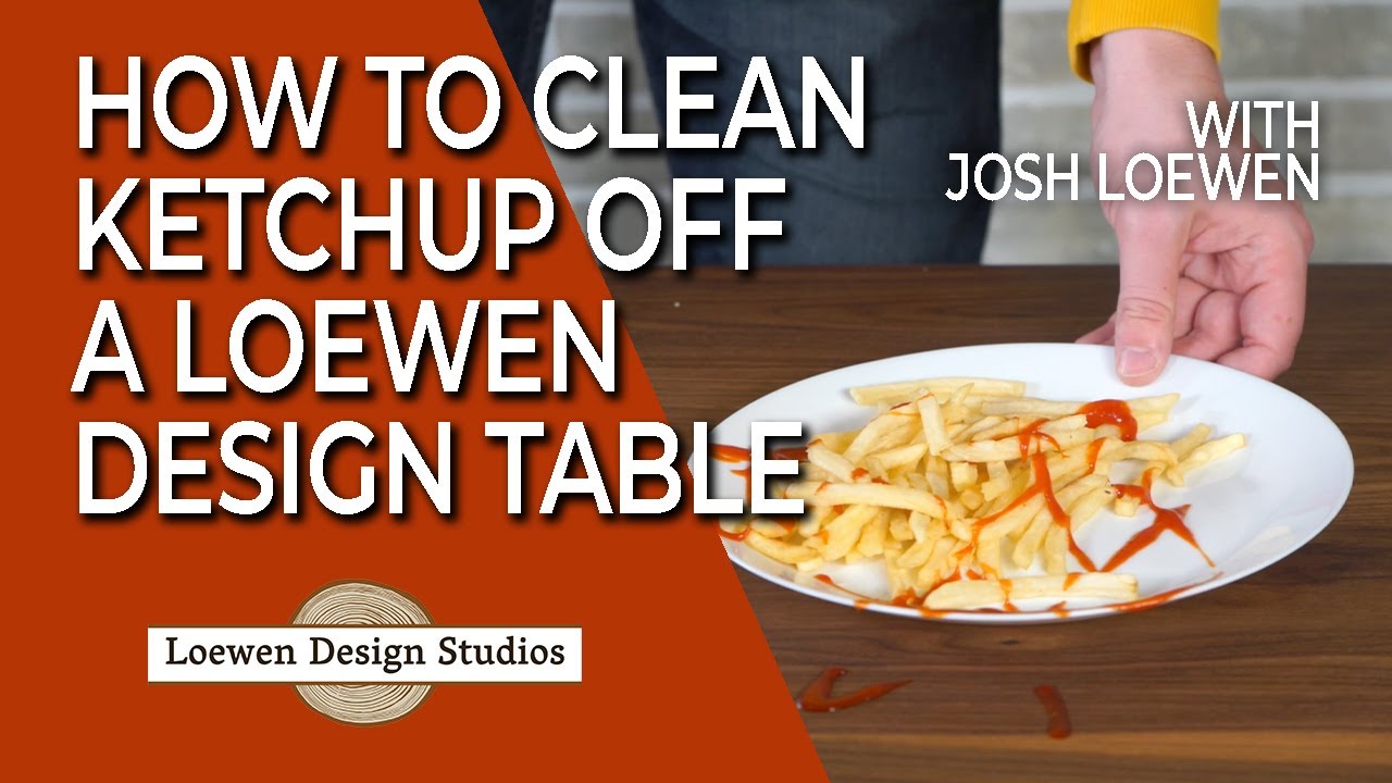 How to Clean Ketchup off a Hardwood Table - YouTube