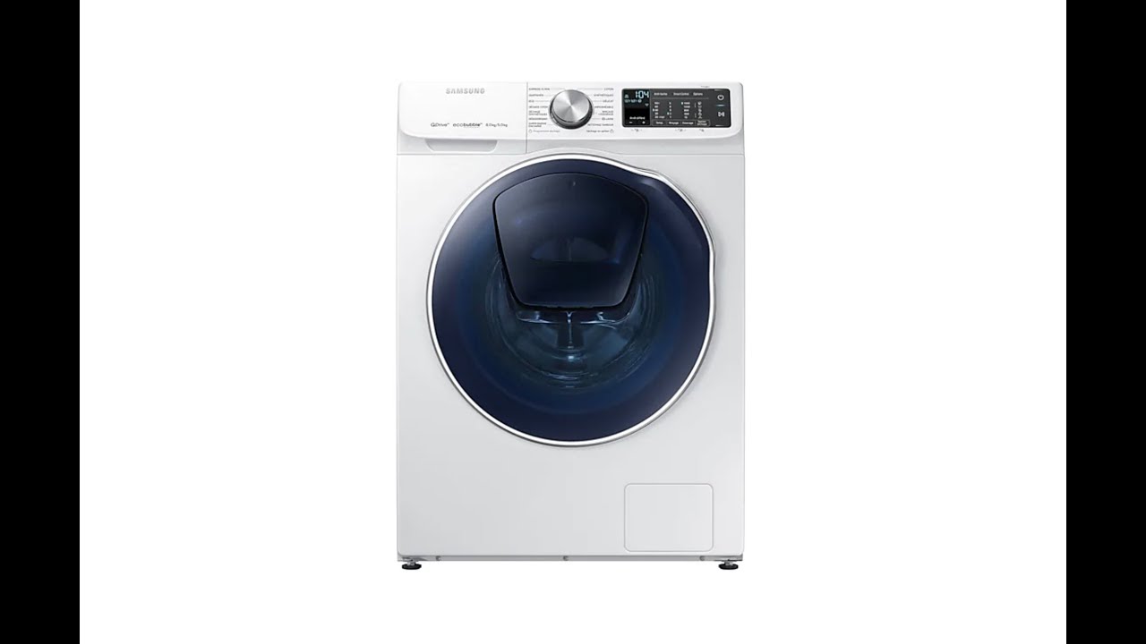 Samsung QuickDrive 8+5kg WD80N645OOM - UNBOXING - YouTube