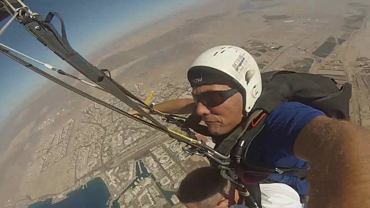 MY SKYDIVE IN EILAT, ISRAEL.. - YouTube