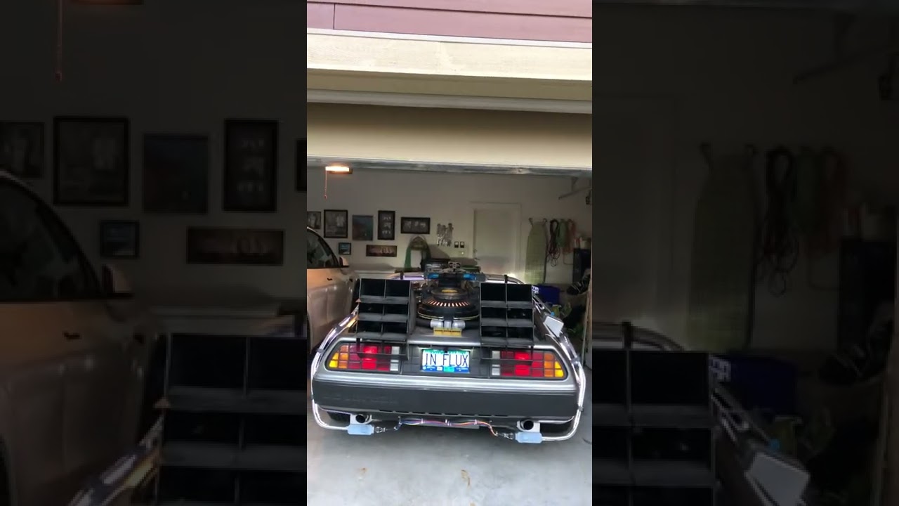 “Back To The Future” DeLorean Time Machine Reveal - YouTube