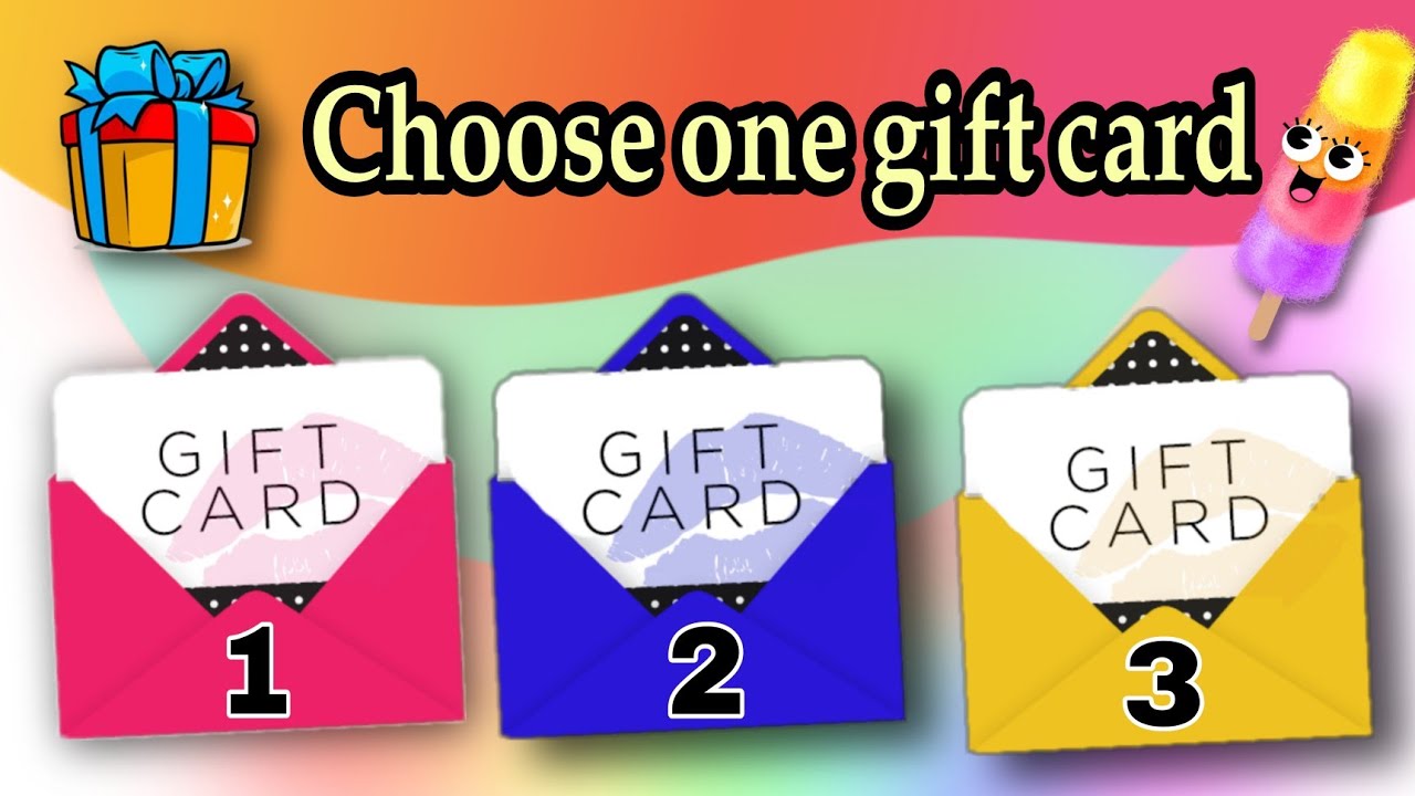 Red gift card vs Blue gift card vs Yellow gift card🔥 |color challenge ...