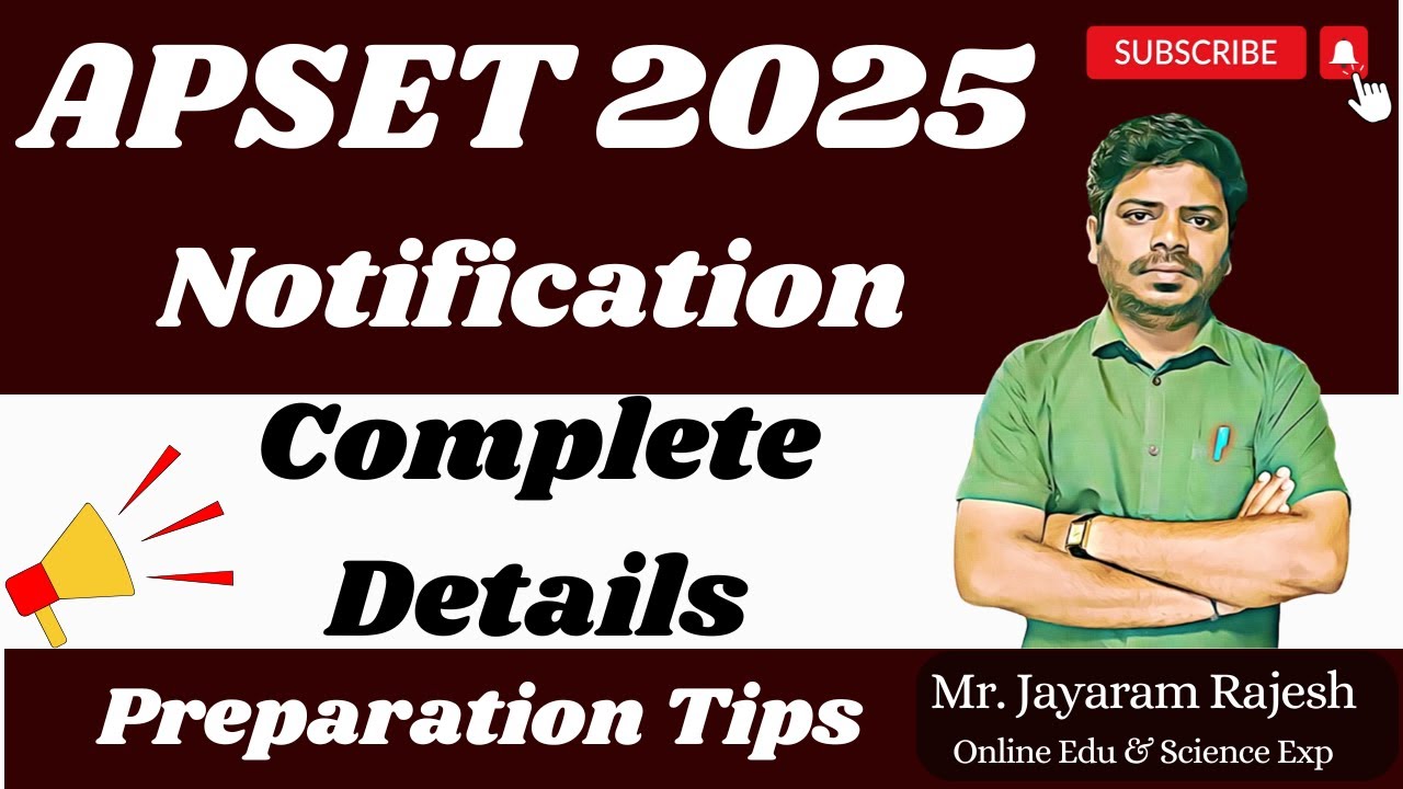 APSET 2025 Notification Updates You Need to Know! | Complete Details ...