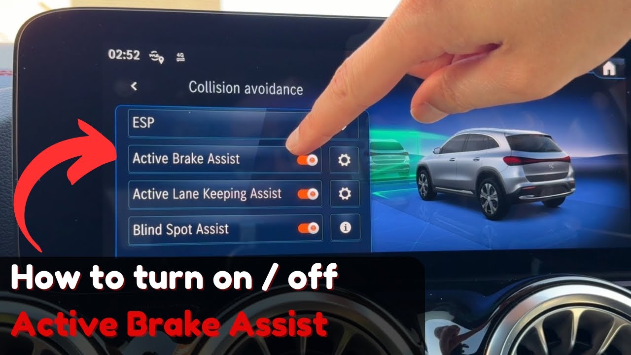How to turn on / off Active Brake Assist in your Mercedes-Benz or ...