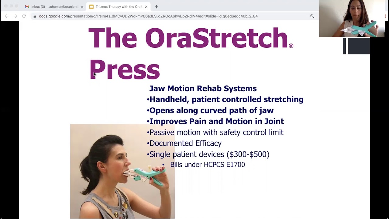 CranioRehab OraStretch Press Usage and Ordering - YouTube