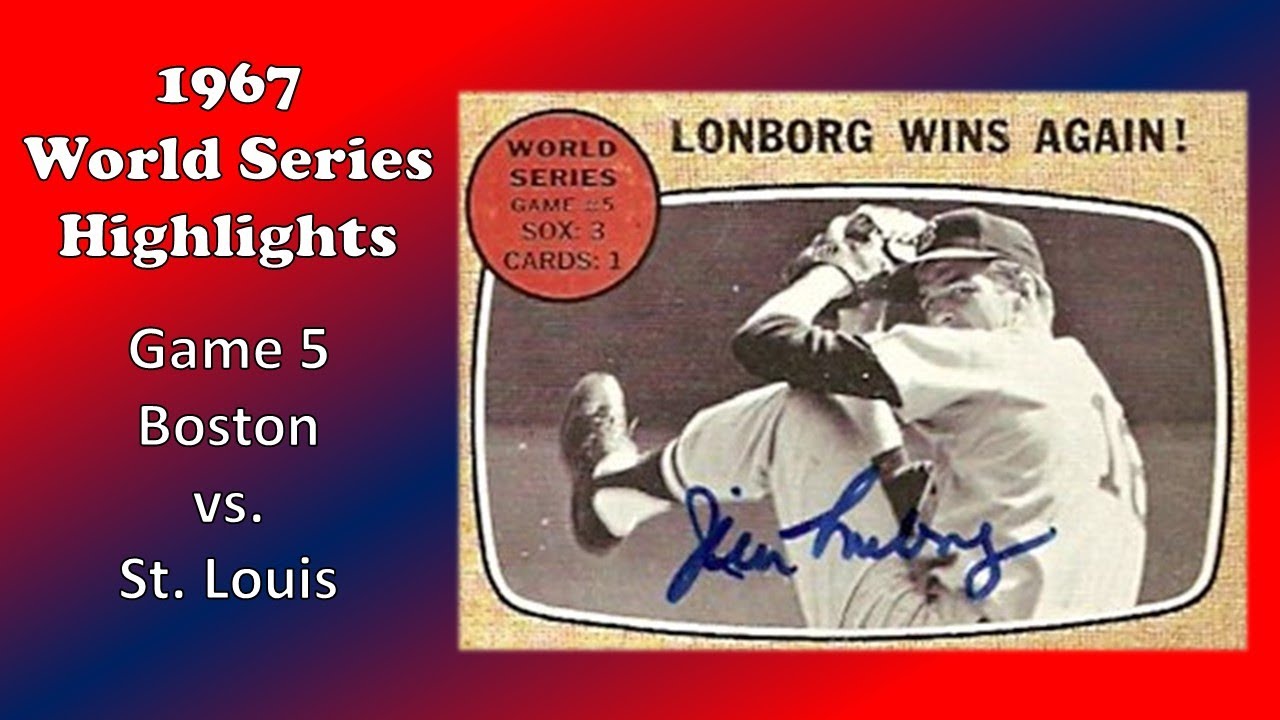 1967 World Series Highlights - Game 5 - Boston Red Sox vs. St. Louis ...