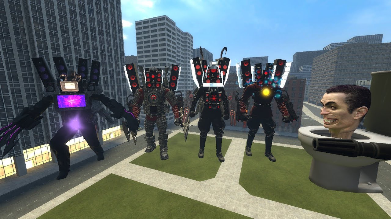 Upgrade Speakerman and scientist Speakerman fight in GMod! - YouTube