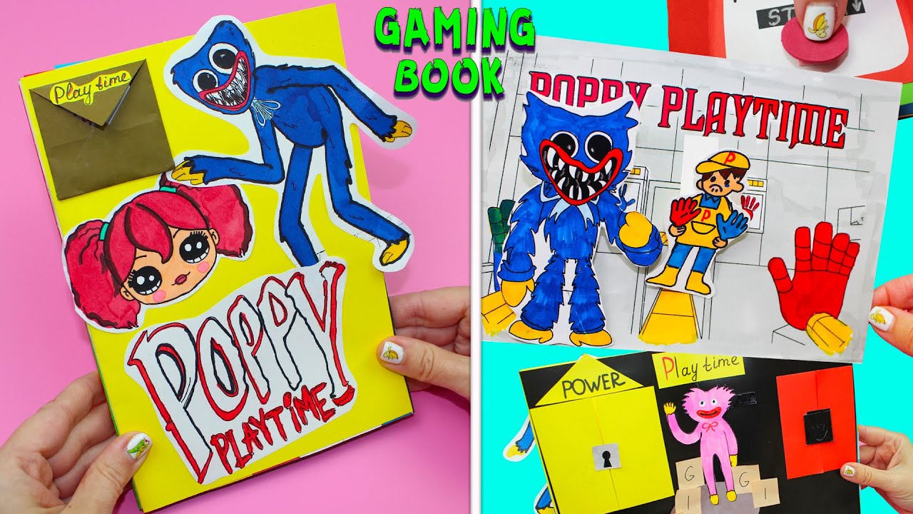 Поппи ПлейТайм с Хагги Вагги Игровая книга своими руками из бумаги Diy