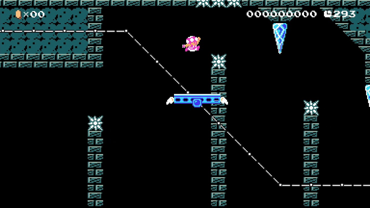 Spooky Blue Platforms by Tuta29 🍄 Super Mario Maker 2 #aig 😶 No ...