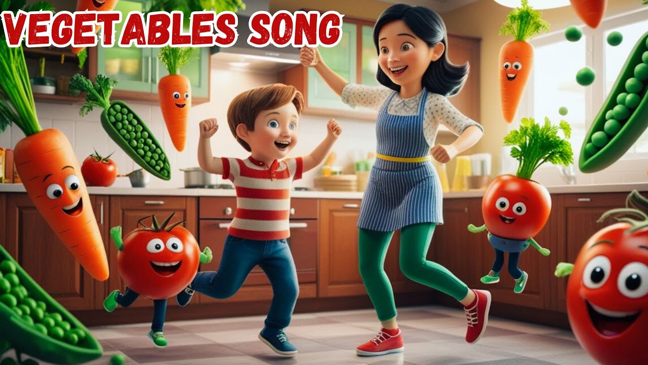 Vegetable Song For Kids | Learning Poem For Toddlers | Nursery Rhymes ...