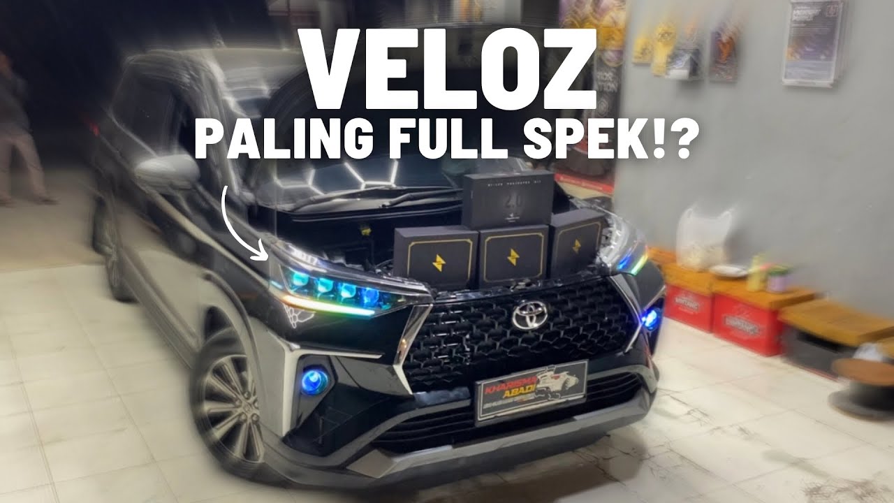 MODIFIKASI LAMPU VELOZ PALING HEDON DI BANYUWANGI!?😱 - YouTube