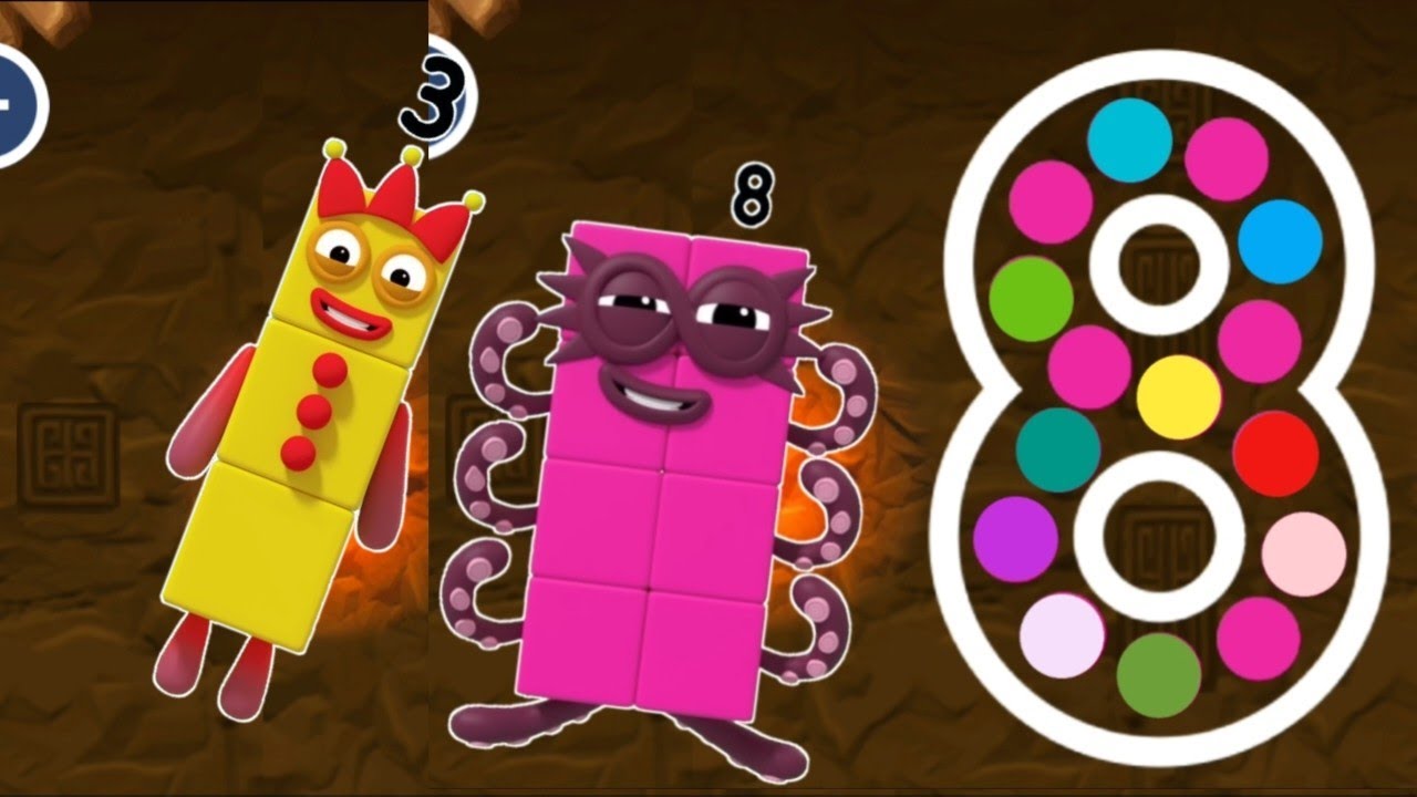 Numberblocks magic run 8 number | new advanture mystery | new number ...