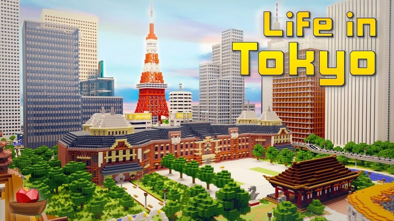 Minecraft | Life in Tokyo | Gameplay - YouTube