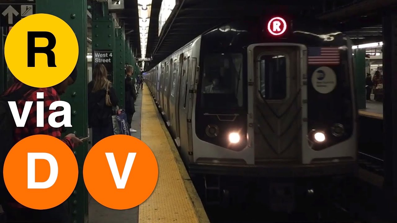 R Trains on the D / V Lines - YouTube
