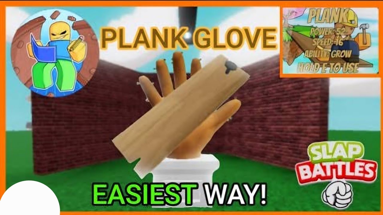 How to get Plank Glove #Slap Battles - YouTube