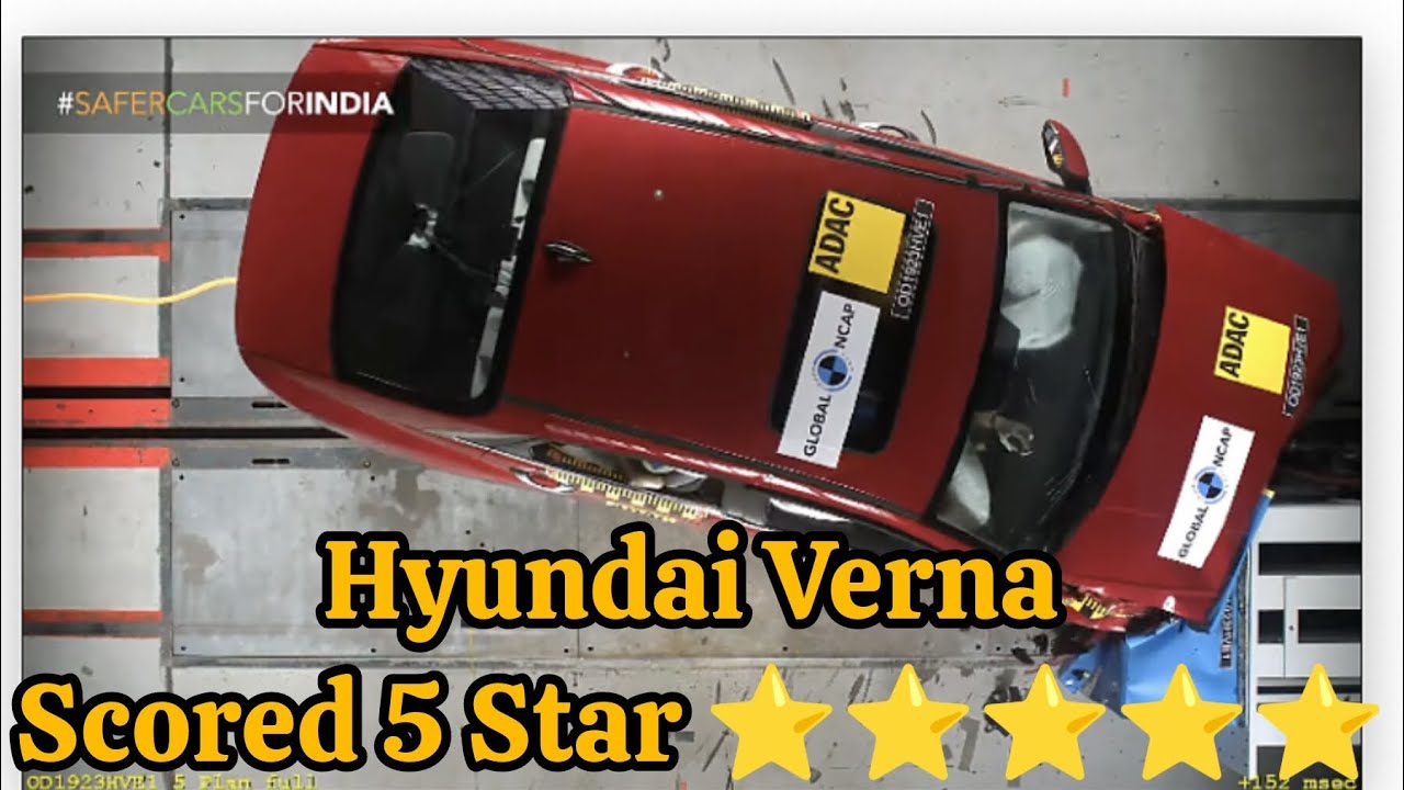 Hyundai Verna scores 5-star Global NCAP safety rating - YouTube