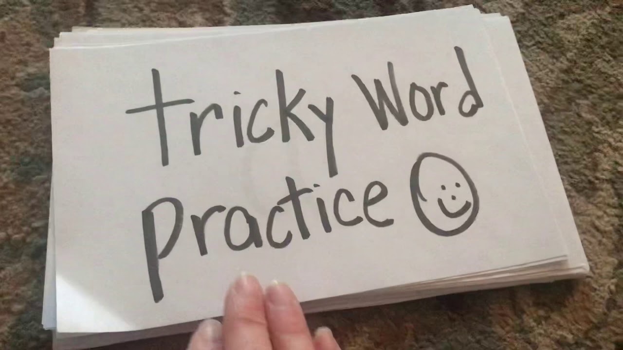 Tricky Word Practice - YouTube
