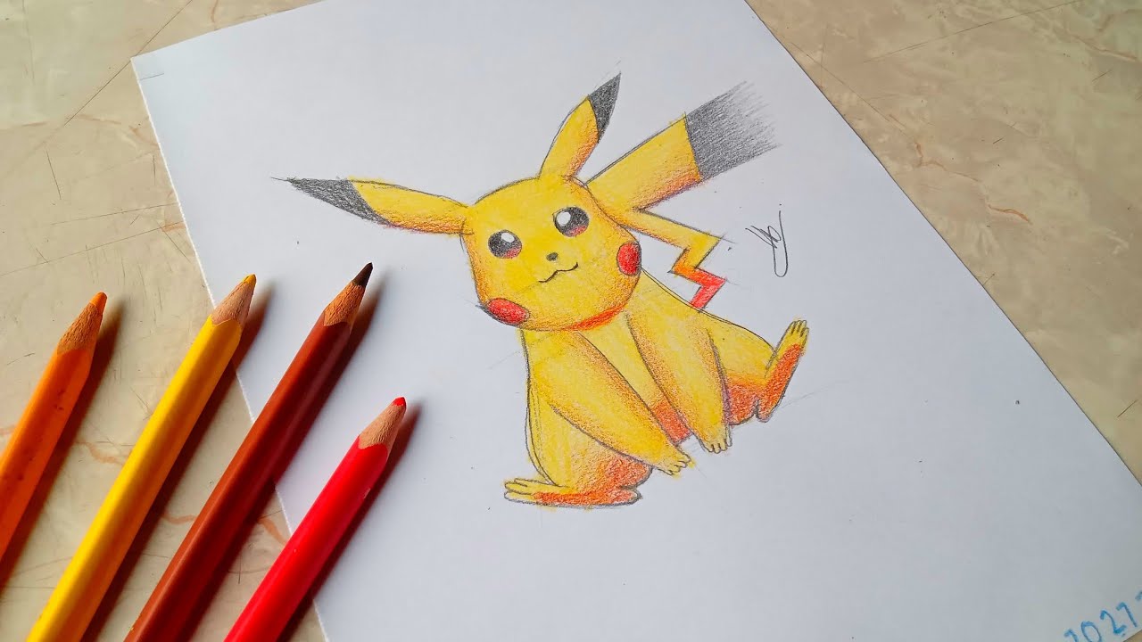 Drawing a Pokémon character - YouTube