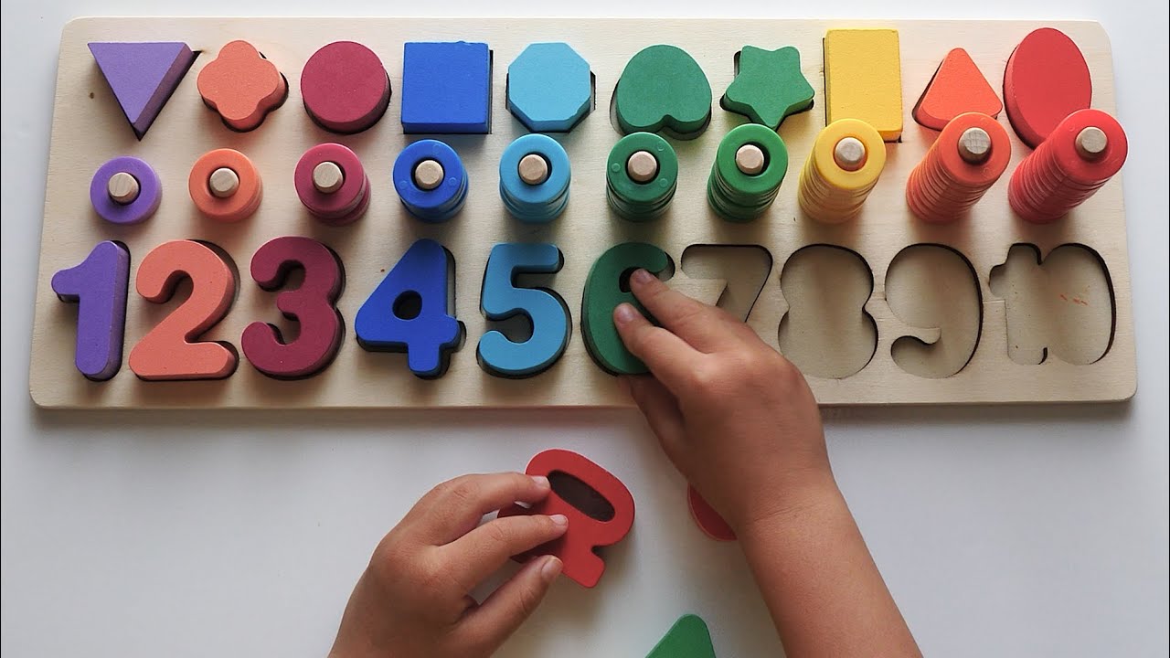 Learn numbers, shapes and colors with Jack - Wooden Educational Toy ...