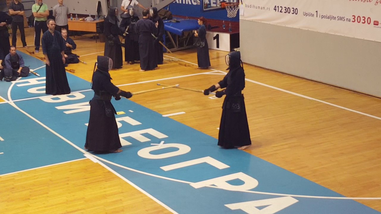 Belgrade Kendo Trophy 2016 Godan exam 503vs504 - YouTube