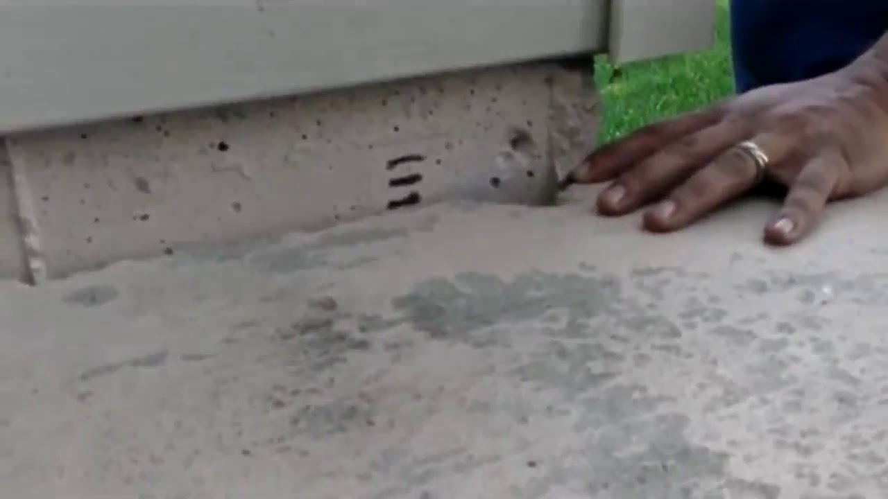 concrete leveling, slab jacking - YouTube