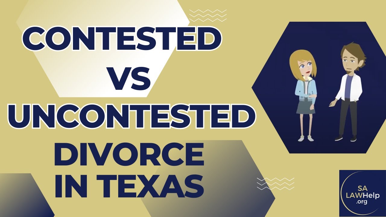 Contested vs. Uncontested Divorce in Texas - YouTube