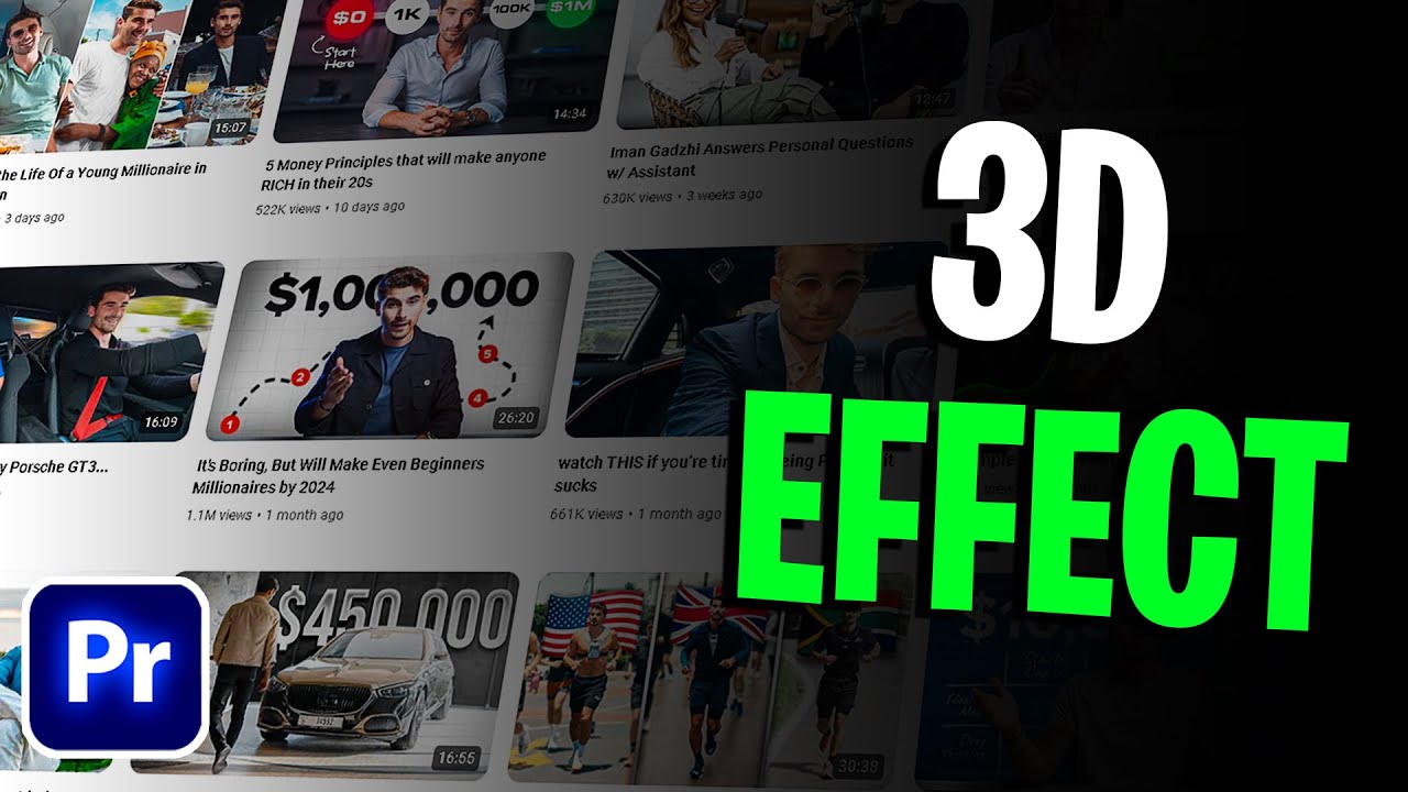 How to Make 3D Effect in Premiere pro - YouTube