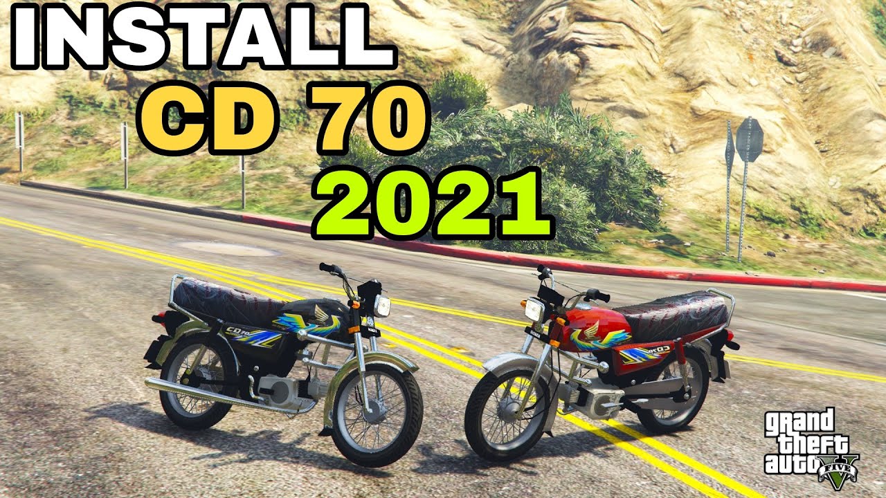 How To Install Honda CD 70 2021 Model In GTA V Pc | GTA 5 PAKISTAN ...