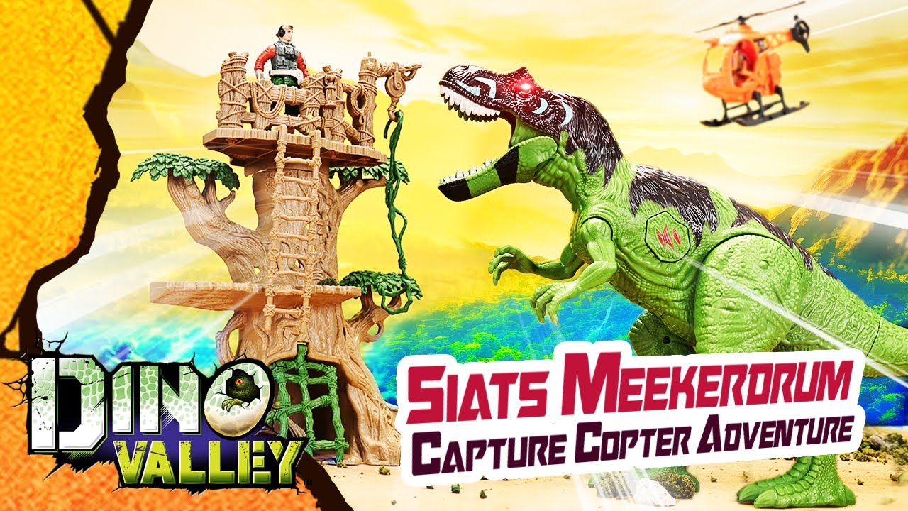 Dino Valley Light & Sound Siats Meekerorum Capture Copter Adventure ...