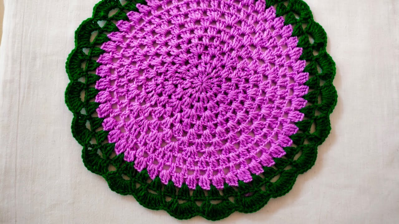 #Wow💯💯 💯💯.#An easy and stunning pattern of a round placement is here ...