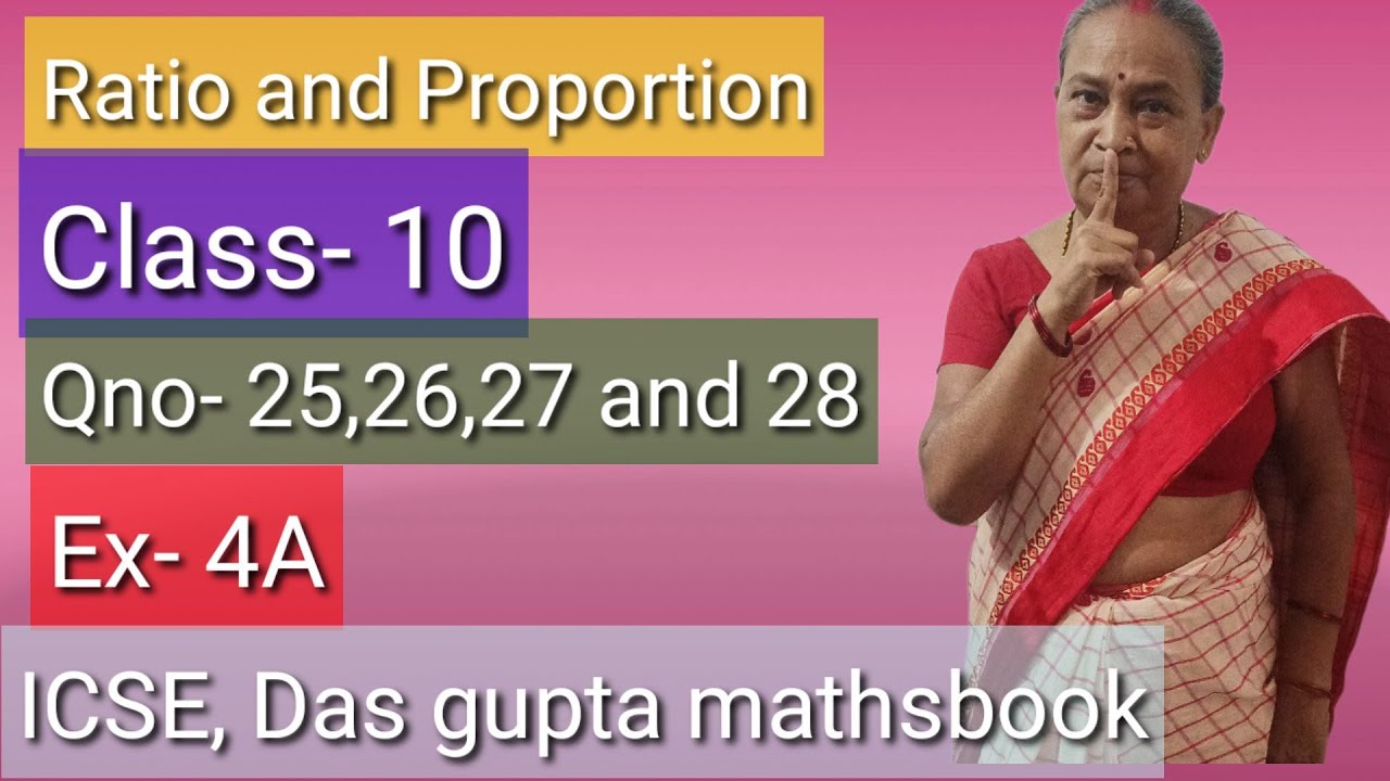 #Ratio and Proportions#Class-10#ICSE Das Gupta maths book#Ex-4A, Qno-25 ...