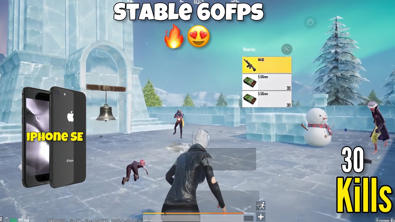 IPHONE SE 2020 Stable 60Fps HD Graphics livik Gmaeplay 🔥#pubg - YouTube