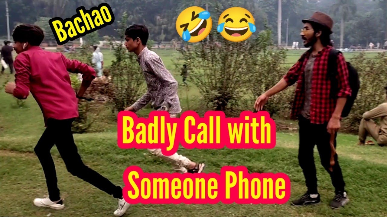 Badly Call with Someone's Phone 🤣 || Call PRANK in Public ...