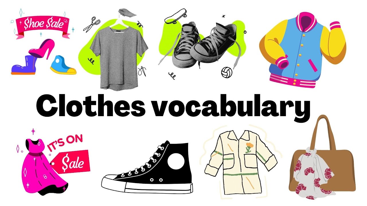 Clothes Vocabulary - In English With Spelling Learning For Childrens ...