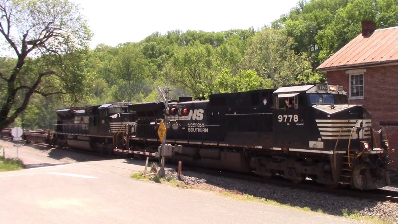 Train NS 227 with no cargos in the bar tables with Nick pettit on a ...
