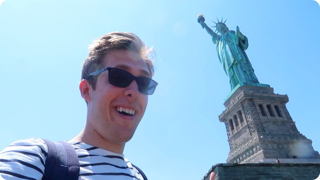 Visiting the Statue of Liberty! | Evan Edinger Travel - YouTube