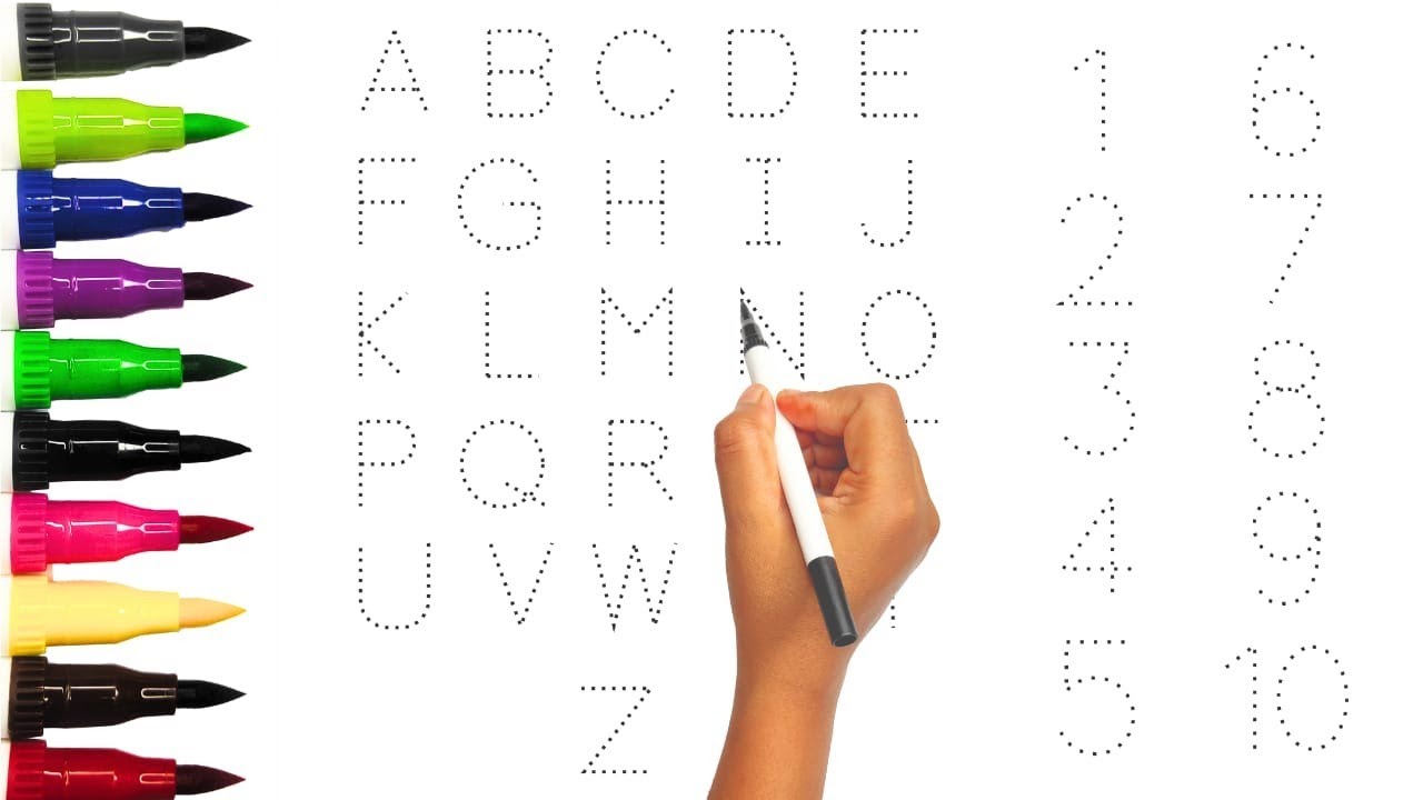 Learn alphabets || abcd || counting number || One to ten - YouTube
