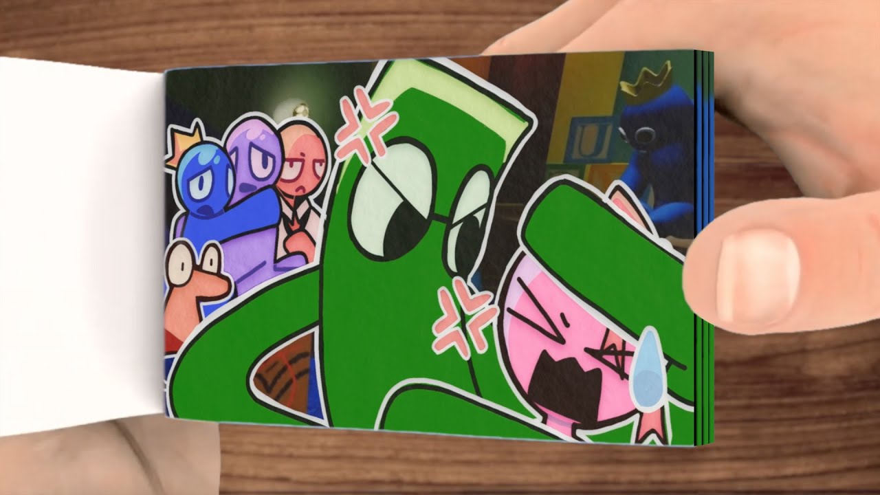 I hate you! // Rainbow friends animation // Flip book - YouTube
