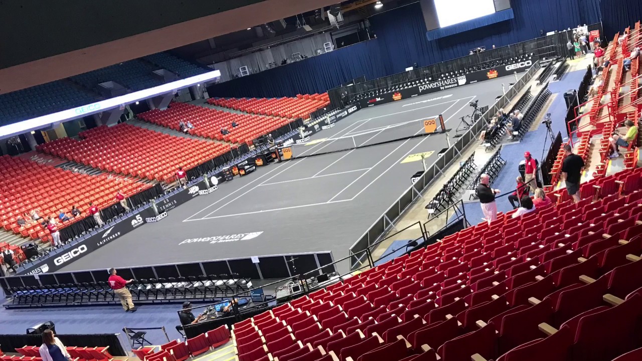 John McEnroe in the UIC Pavilion Tennis Tournament Finals - YouTube