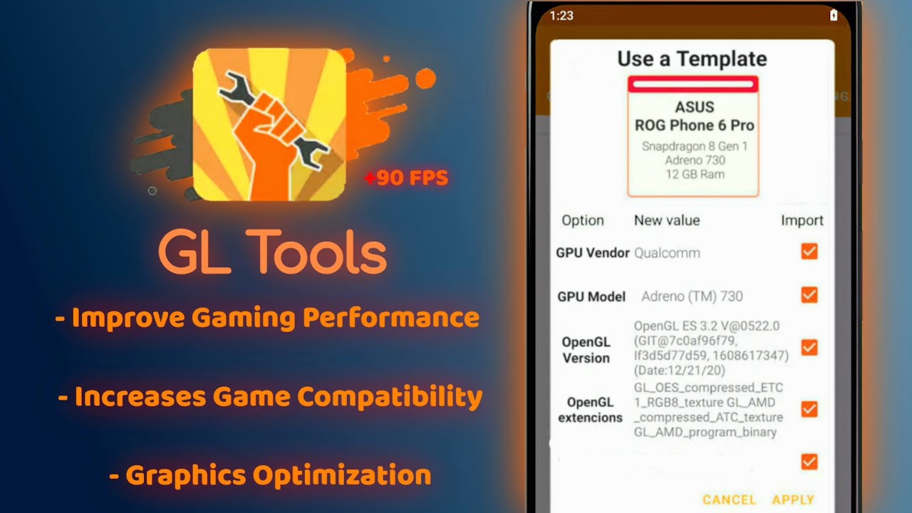 GL Extension ASUS ROG Phone 6 Pro GPU & CPU +90FPS - YouTube
