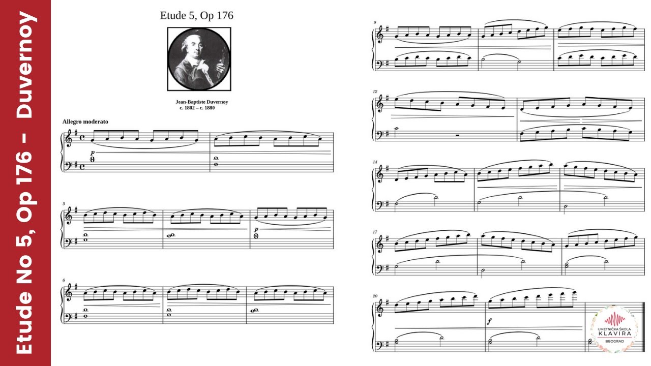 Etude No.5 Op 176, Jean-Baptiste Duvernoy - YouTube