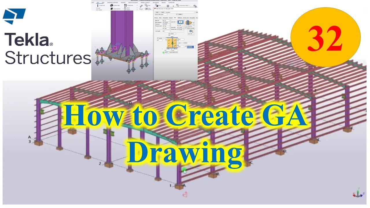 How to Create GA Drawing Part32 - YouTube