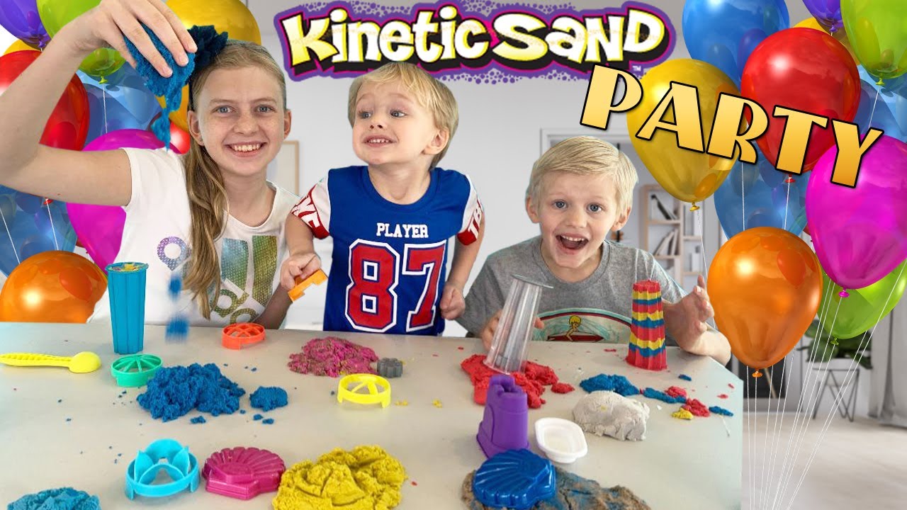 Very Satisfying Kinetic Sand PARTY!! with Always Alyssa - YouTube