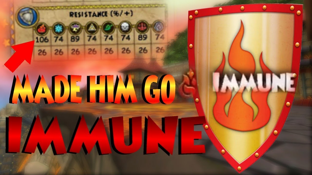 Wizard101: BEAT SO BAD HE WENT IMMUNE! (Max Fire PvP w/ The Bois) - YouTube