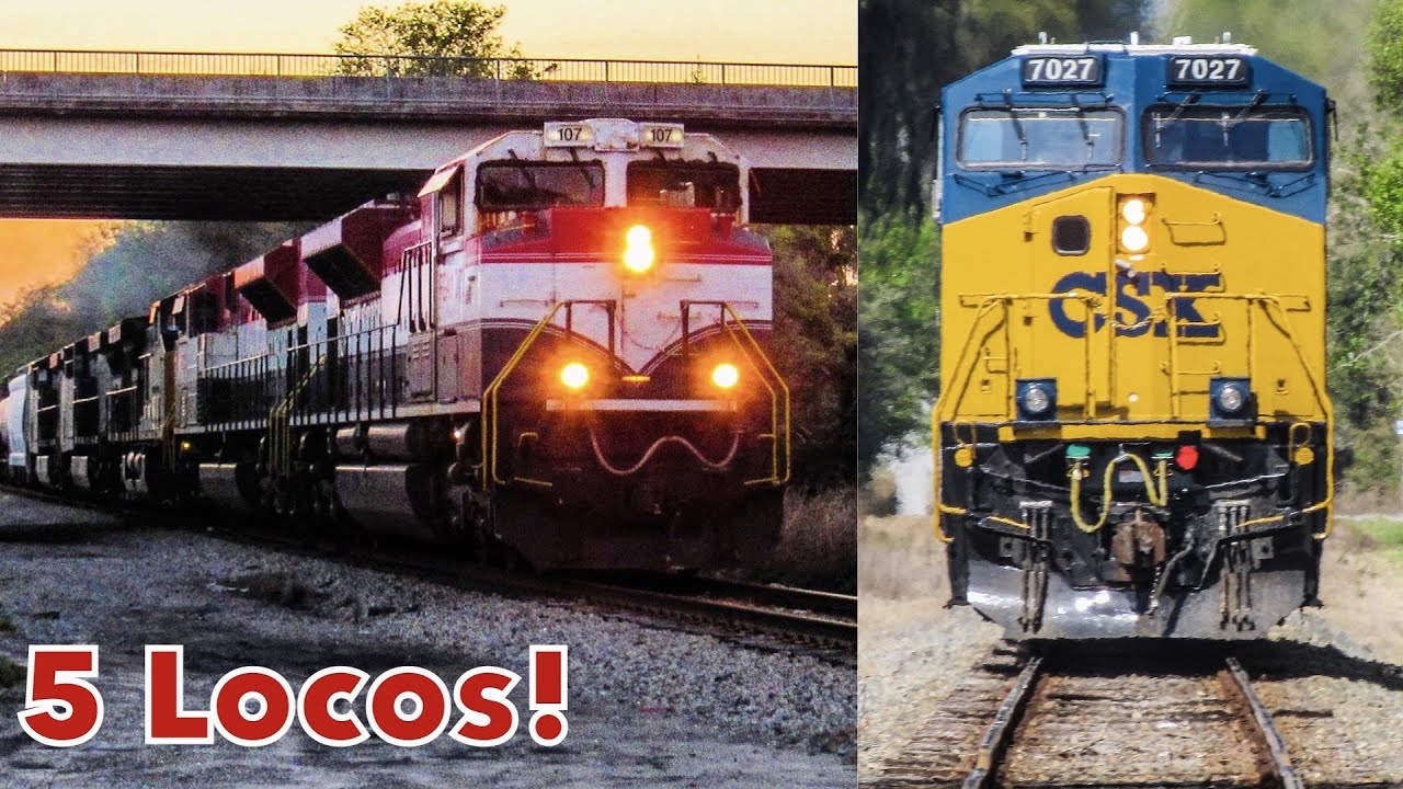 CSX Power on the Florida Gulf and Atlantic Railroad! - YouTube